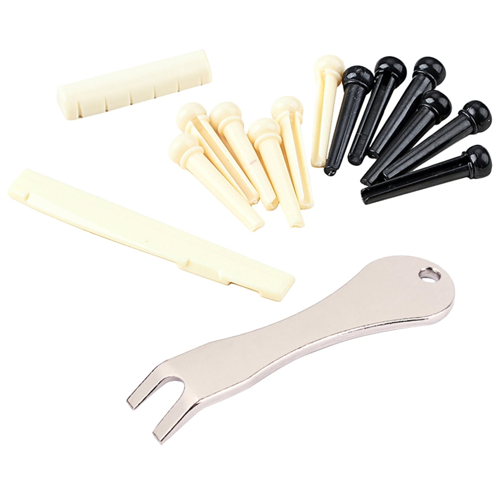 MLINS 3 Sets Bridge Saddle Nut Remover Guitar Bridge Pin Puller Guitar ...