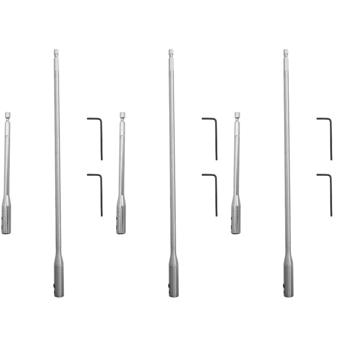 MLINS 3 Sets Extension Bit Set Hand Tool for Wood Turners Carpentry Use ...
