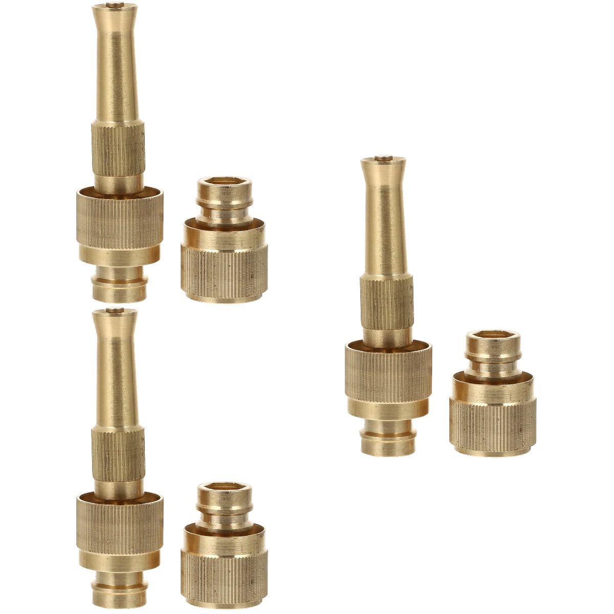 MLINS 3 Sets Garden Hose Nozzle Copper Nozzle For Hose Outdoor 1/2 Inch ...