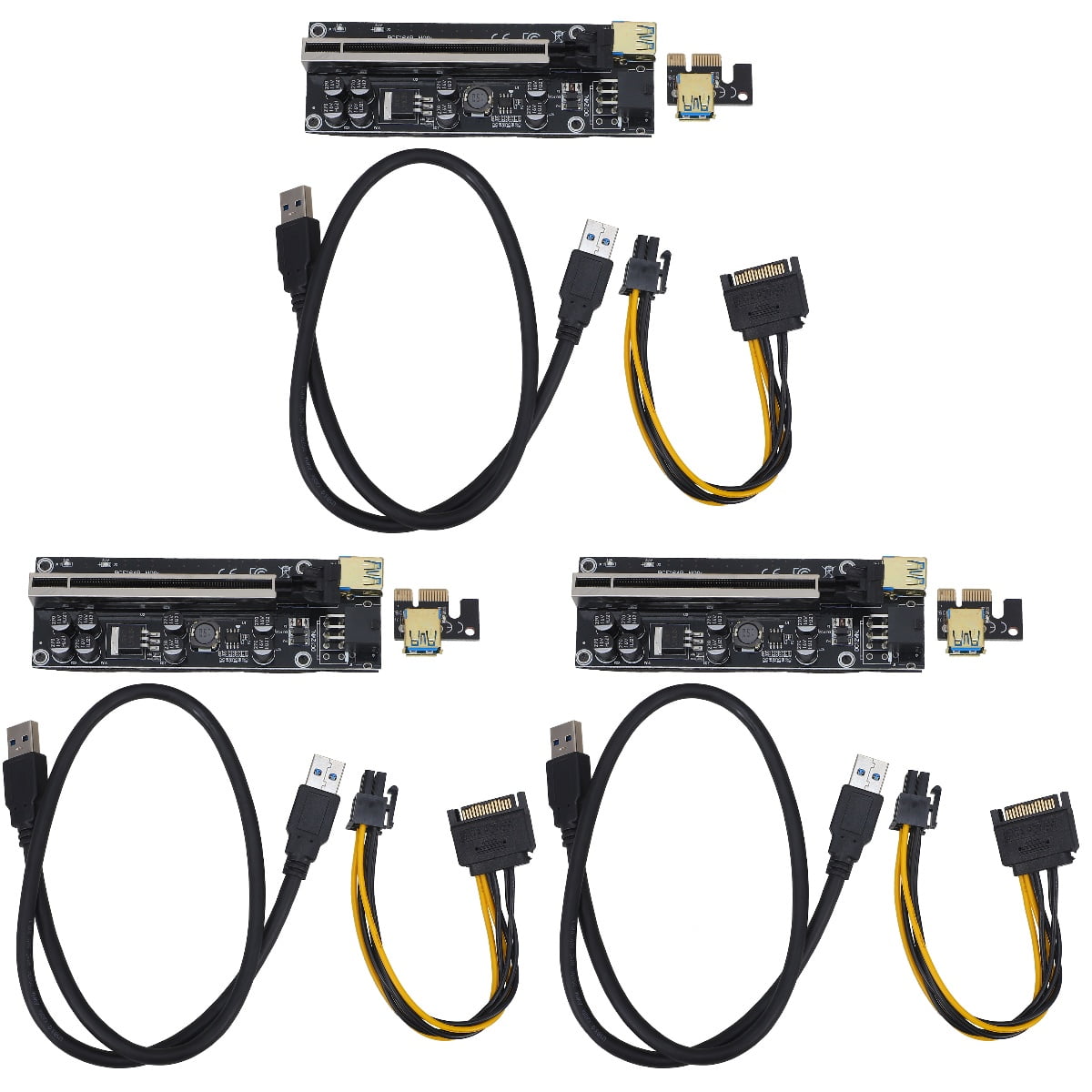MLINS 3 Sets Graphics Card Pcie Mining Graphics Card Pcie Express ...