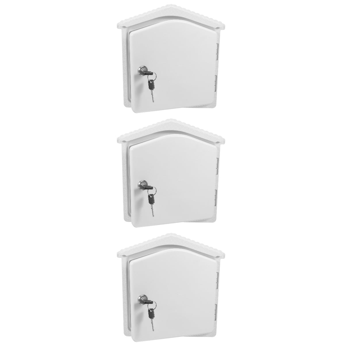 MLINS 3 Sets Plastic Dairy Case Lockable Milk Box Wall-mounted -in Box ...