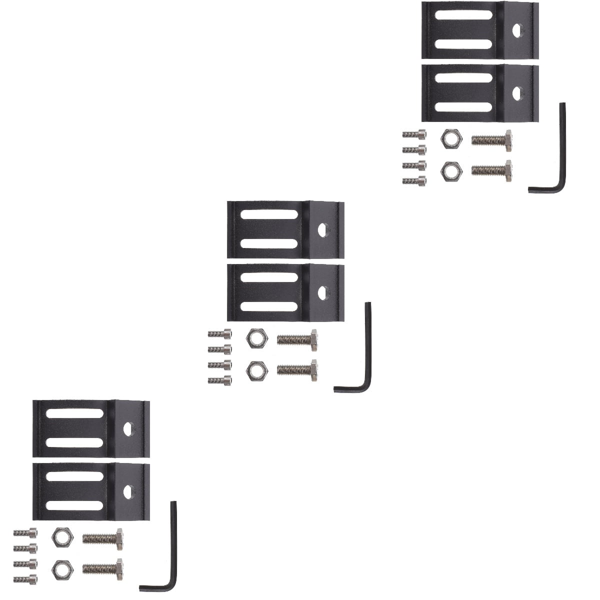 MLINS 3 Sets Professional Mounting Base Bracket LED Light Bar Slide ...