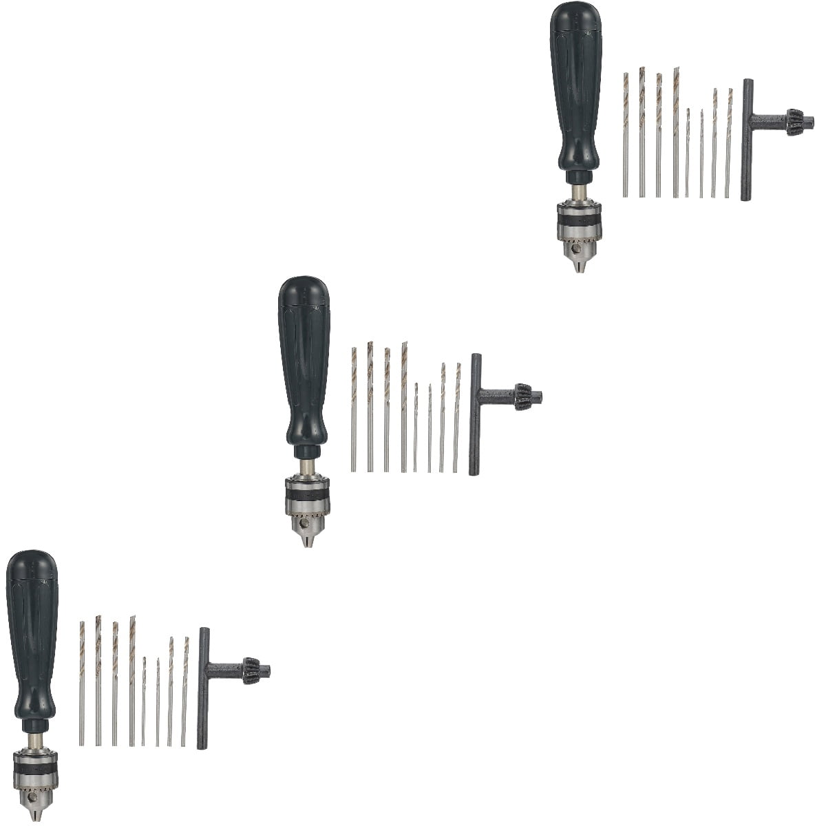 MLINS 3 Sets Sturdy Manual Wood Drill Wood Drilling Tool Model Drilling ...