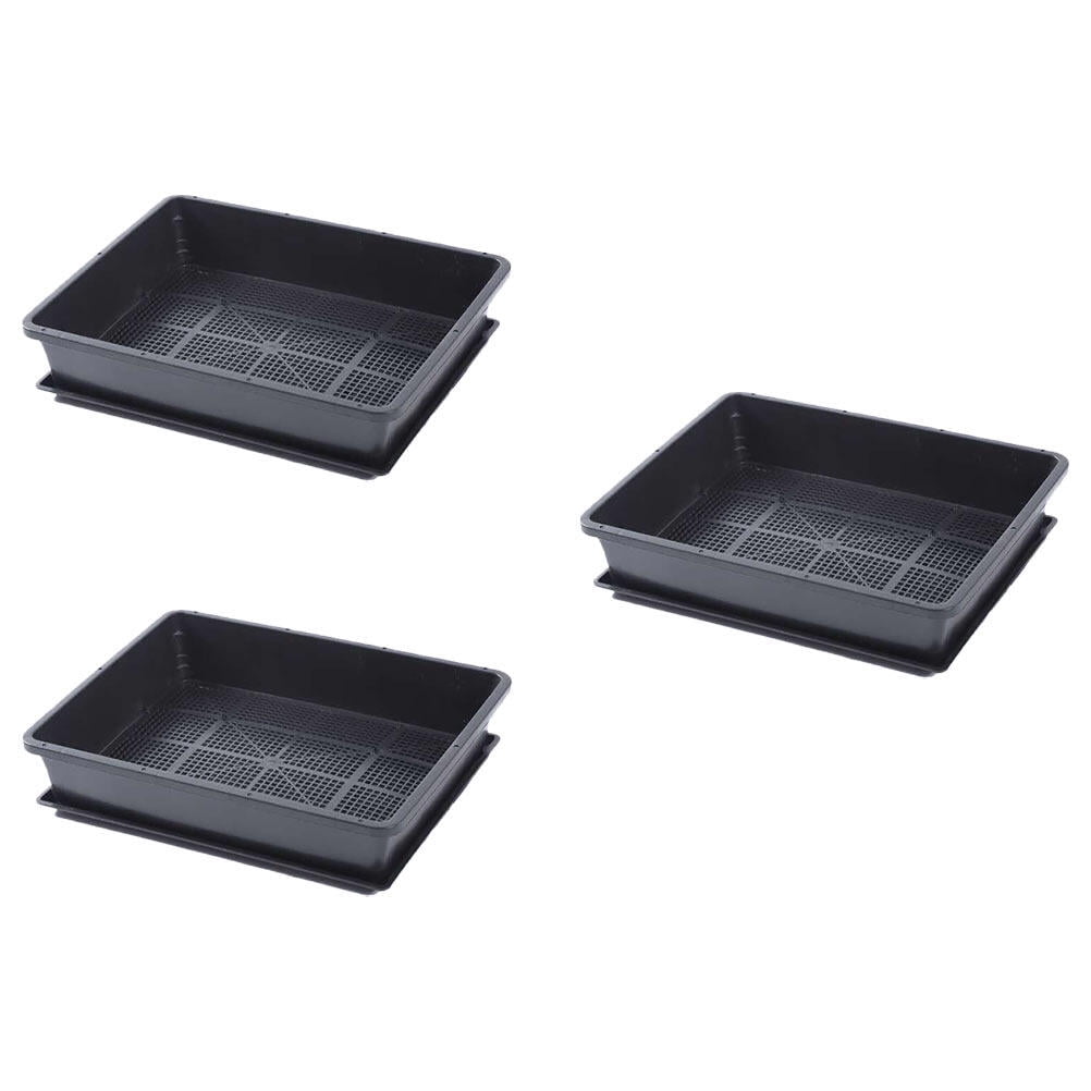 KONTONTY Propagation Pots Black Plastic 3 Sets For Plants - Walmart.com