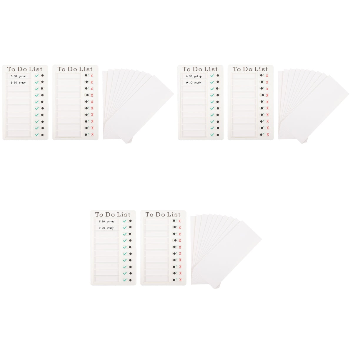 MLINS 3 Sets of Daily Plan Chart Planner Chart Detachable Daily ...