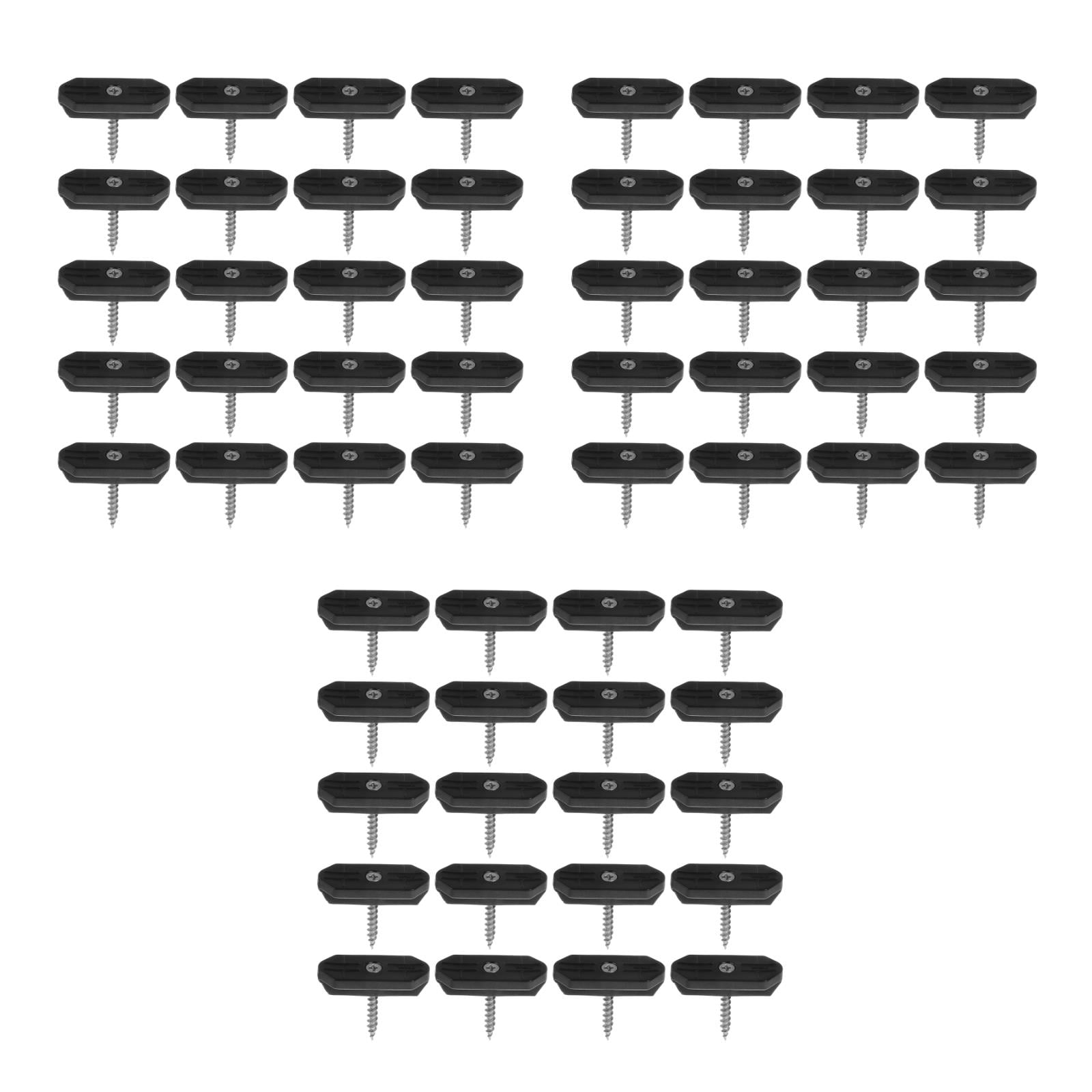 MLINS 3 Sets of Deck Fasteners Plastic Clips with Screws for Composite ...