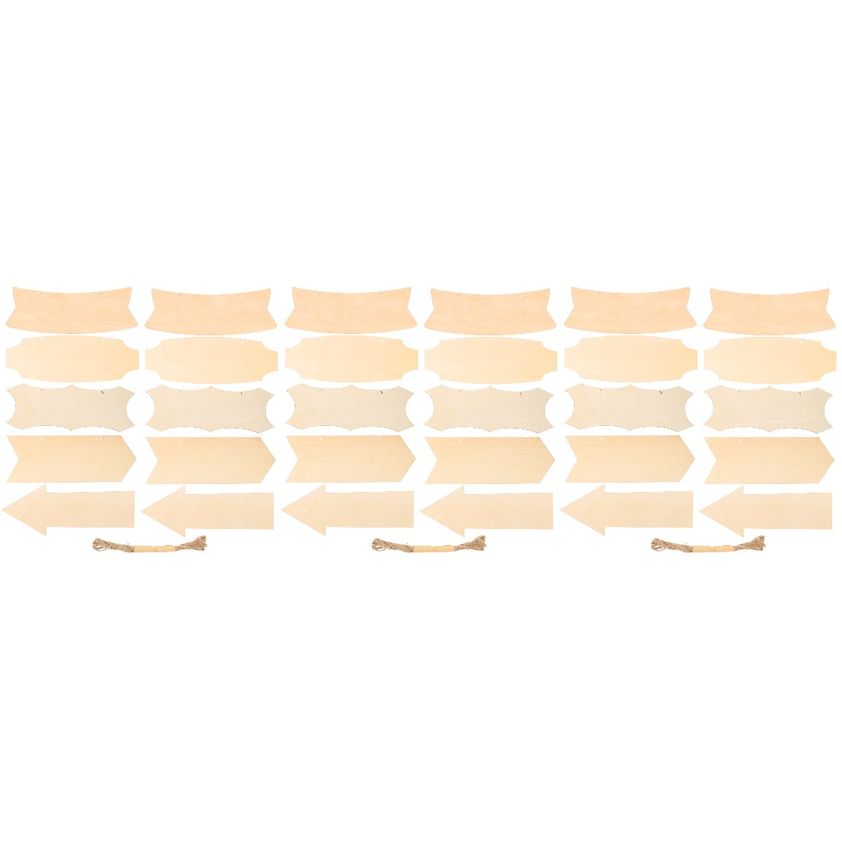 MLINS 3 Sets of Hanging Plaques DIY Crafts Wooden Door Plaques ...