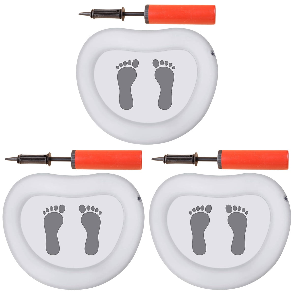 MLINS 3 Sets of Inflatable Pool Foot Bath Inflatable Pool Foot Wash ...