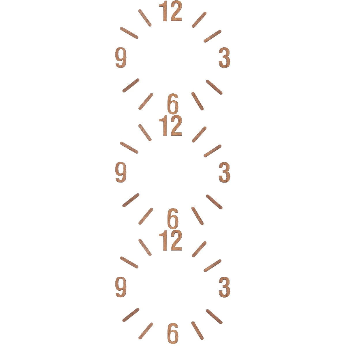 MLINS 3 Sets of Wall Clock DIY Numerals Clock Numerals Kit Replacement ...