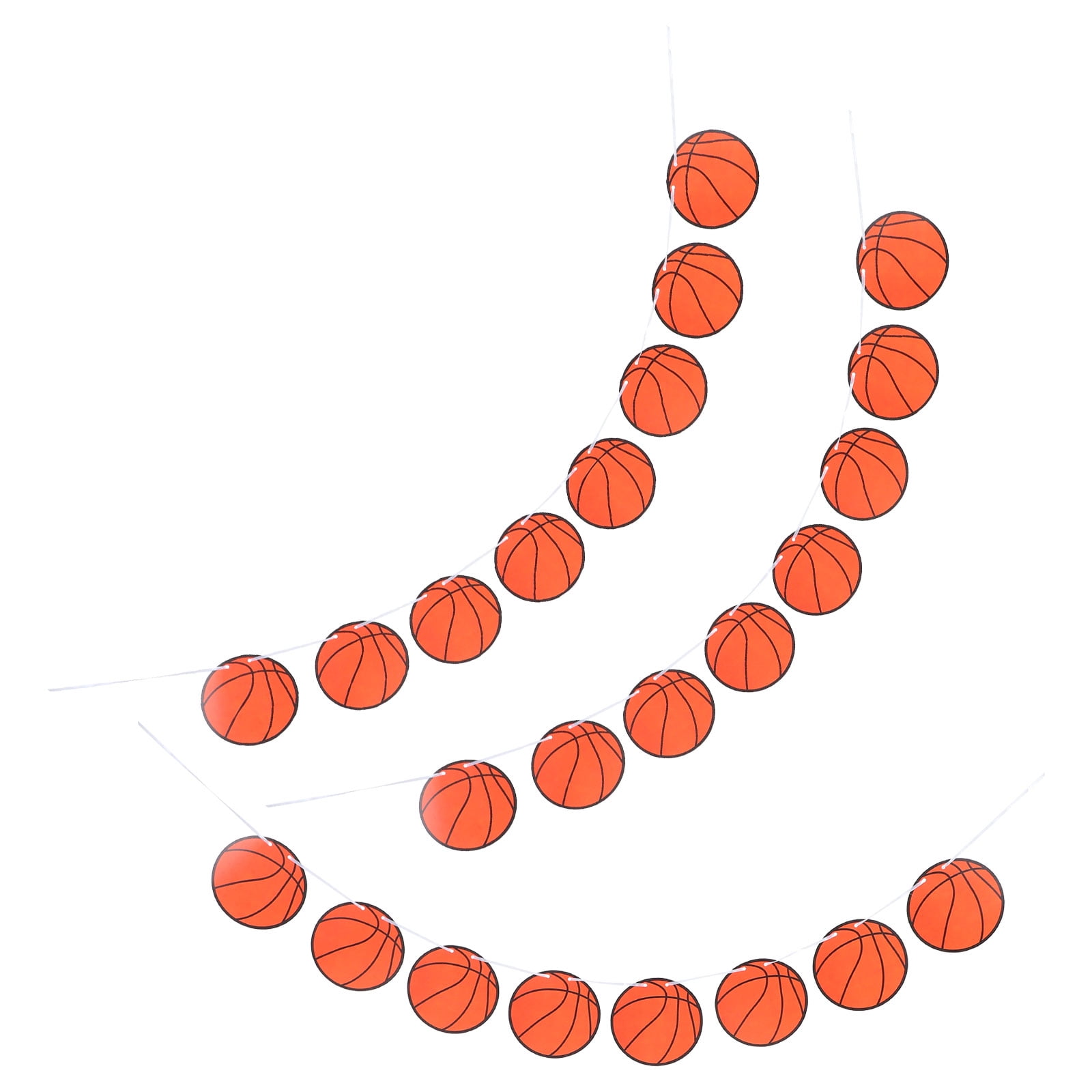 MLINS 3 Strings Basketball Party Hanging Swirl Decorations Sports ...