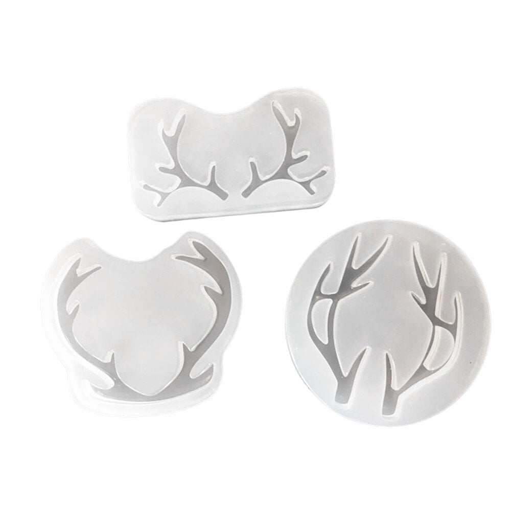 MLINS 3 in 1 Deer Horn Silicone Molds Cake Decorating Tools Cupcake ...