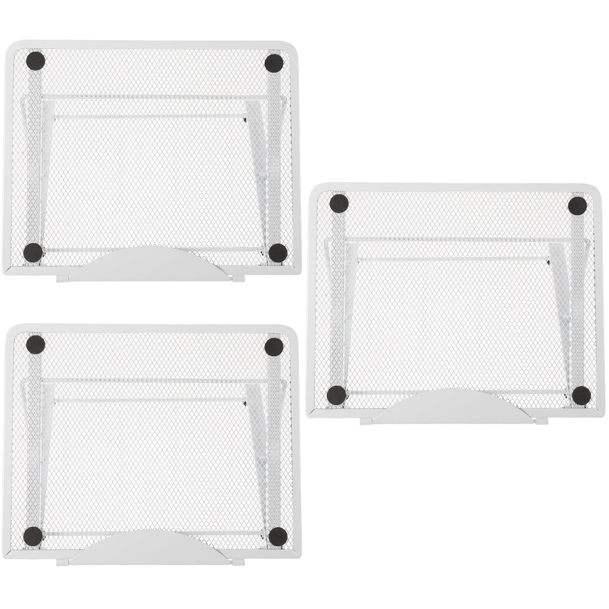 MLINS 3 pcs Metal Folding Laptop Rack Adjustable Computer Stand Tablet ...