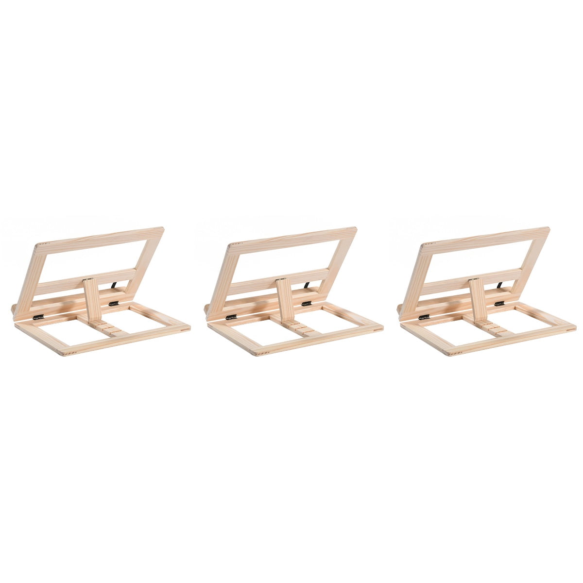 MLINS 3 pcs Student Reading Rack Wooden Reading Holder Desktop Book ...