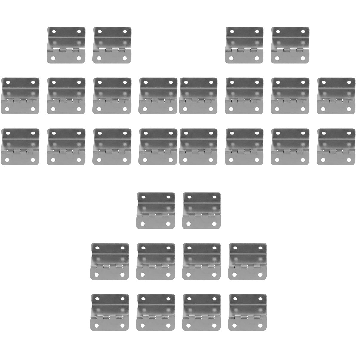 MLINS 30 PCS 15mm Plate Four-hole Hinge Wooden Box Inside Outside ...