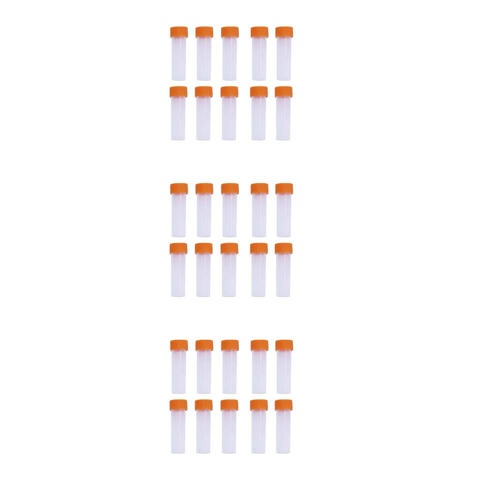MLINS 30 Pcs 6x2CM Transparent Plastic Storage Bottles Needles Storage ...