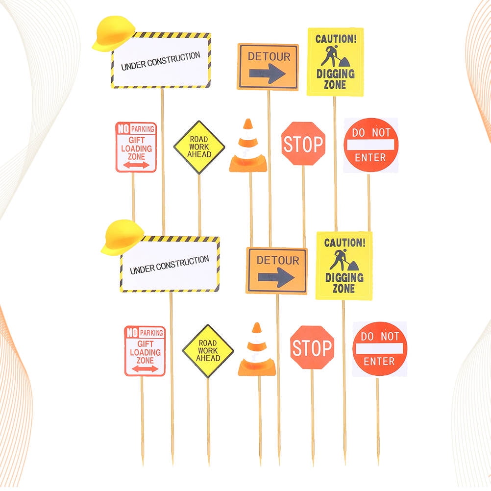 MLINS 30 Pcs Cake Decoration Material Pack Happy Birthday Topper Gold ...