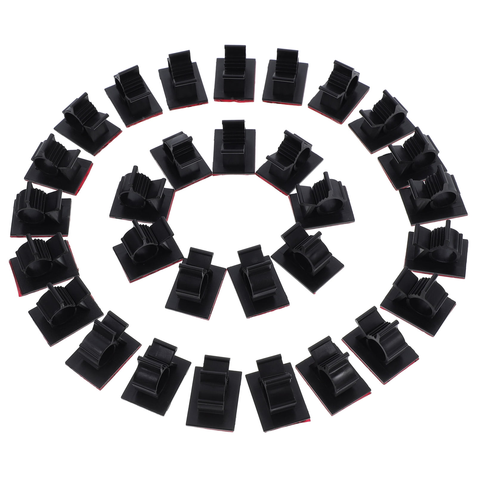 MLINS 30 Pcs Fixed Wire Tie Adhesive Cable Clamp Office - Walmart.com