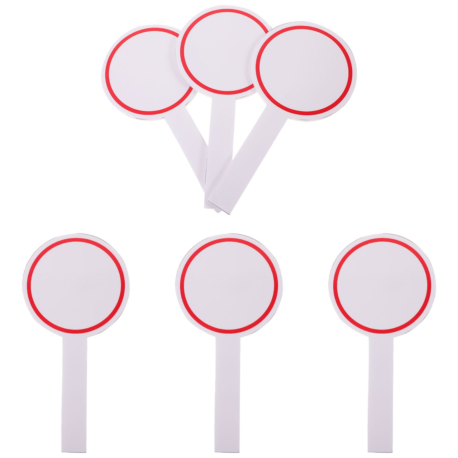 Mlins 30 Pcs Foam White Board Handheld Whiteboard Single Sided Paddles
