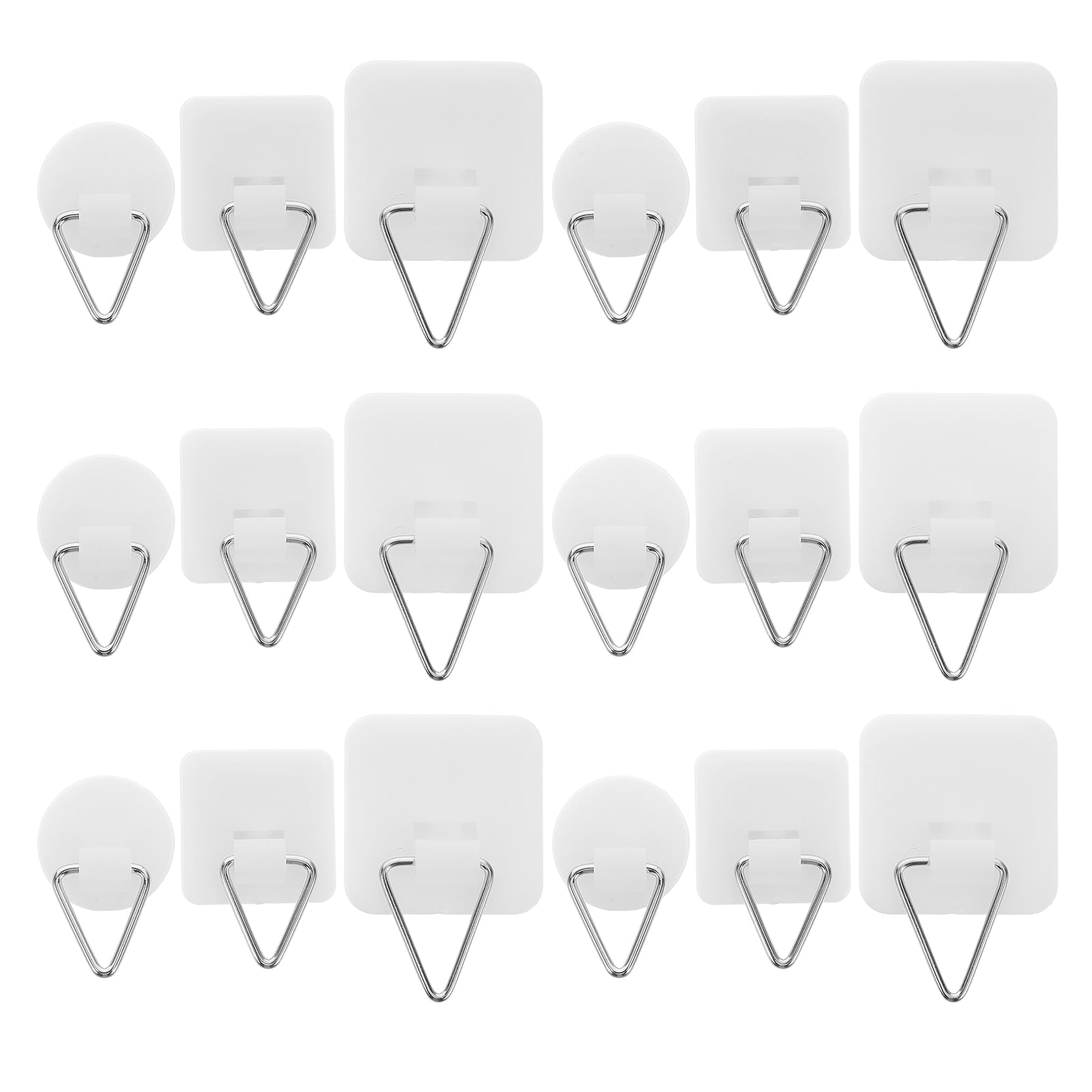 MLINS 30pcs Invisible Adhesive Plate Hangers Plastic Hooks for Hanging ...