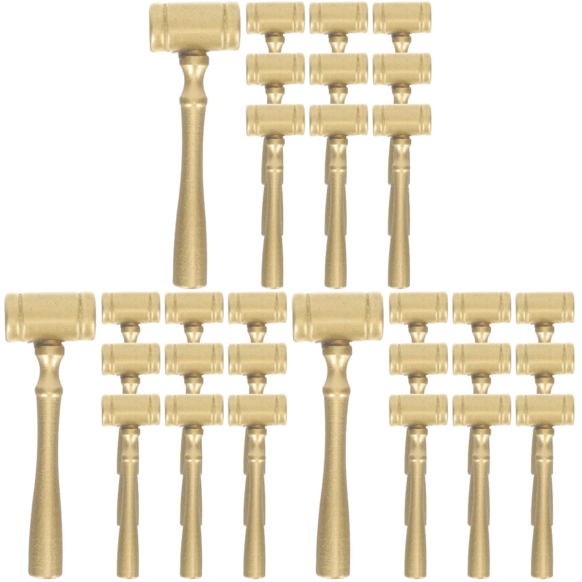 MLINS 30 Pcs Mini Wooden Hammer Toy Kids Mallet Toy Multi-functional ...