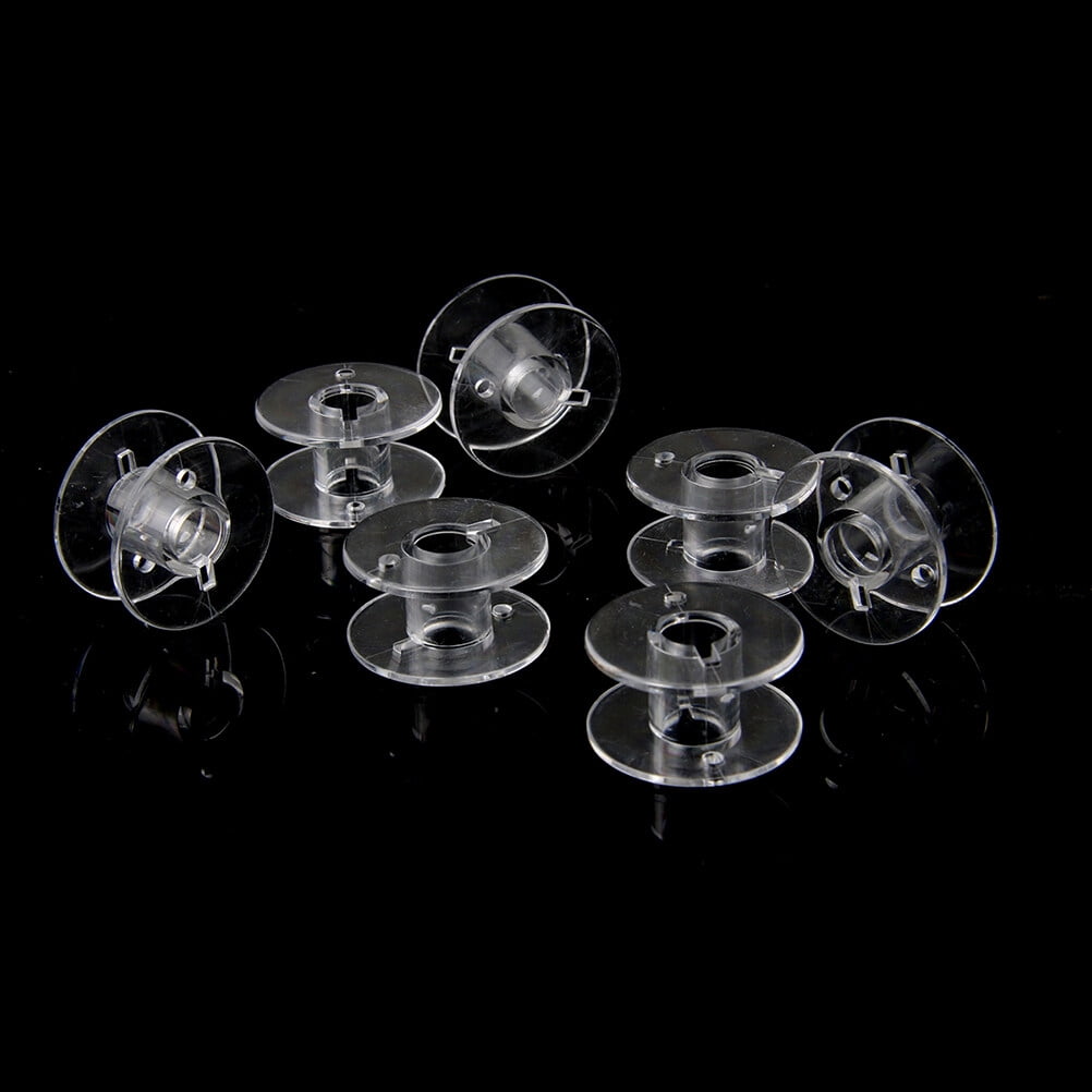 MLINS 30 Pcs Seam Transparent Bobbin Domestic Sewing Machine Bobbins ...