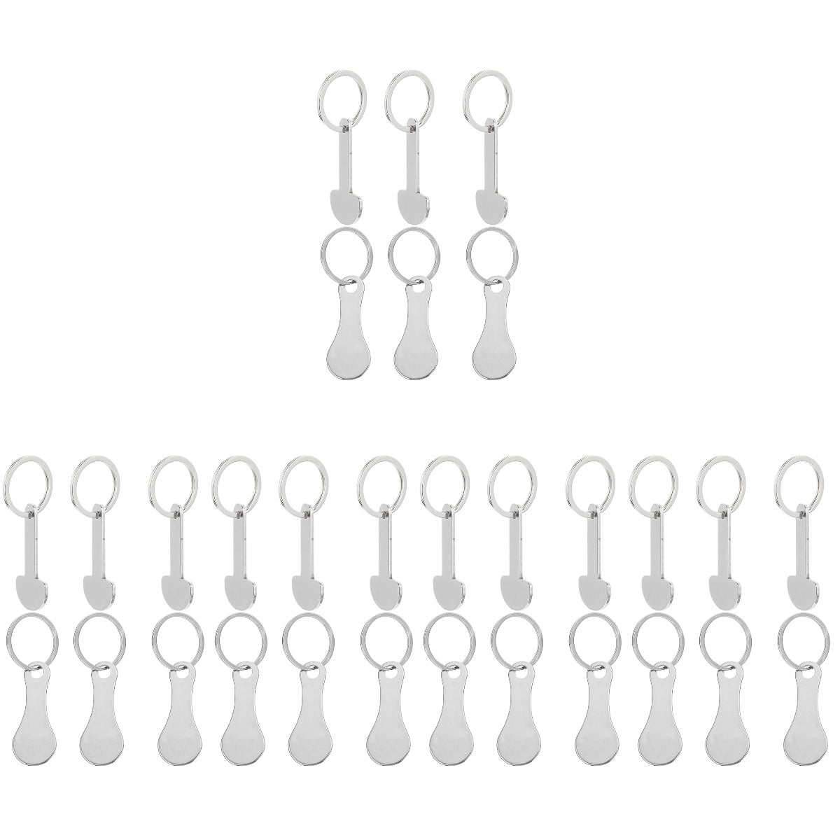 MLINS 30 Pcs Shopping Trolley Token Keyring Shopping Trolley Tokens ...