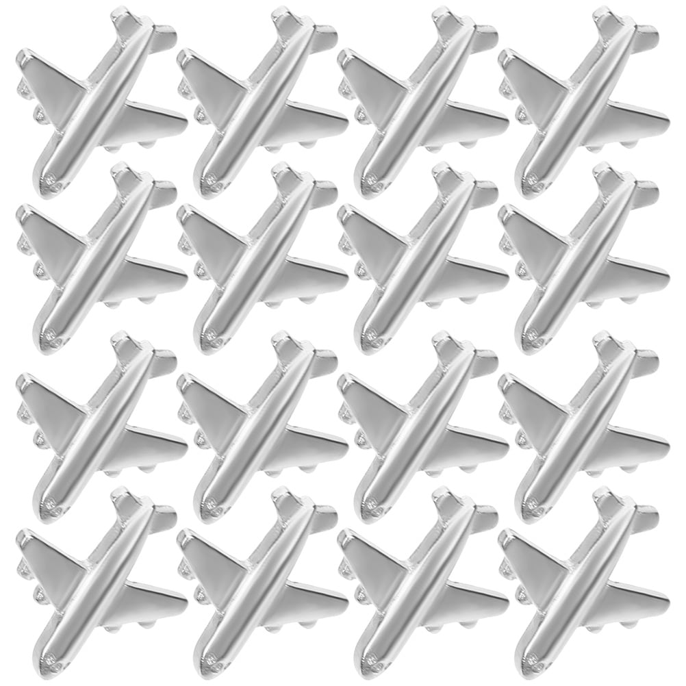 MLINS 30 Pcs Silver Airplane Pins Metal Airplane Thumbtack Calendar ...