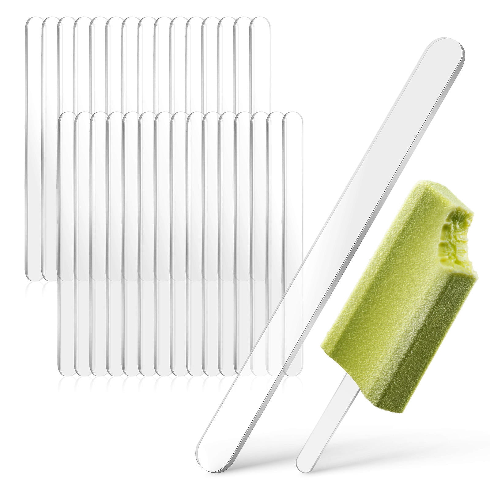 MLINS 30 Pcs Small Popsicle Sticks Acrylic Ice Cream Child - Walmart.com