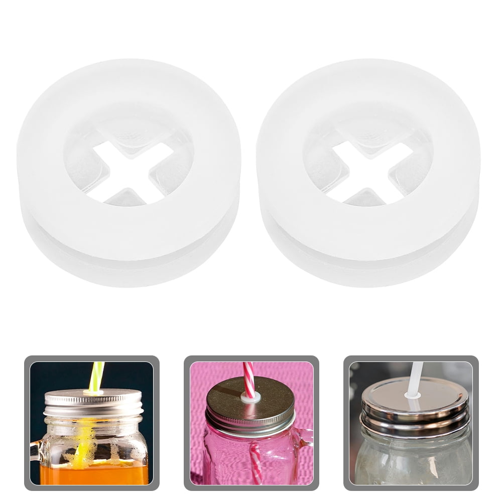MLINS 30 Pcs Straw Hole Plugs for Lid Silicone Grommets Lids White ...