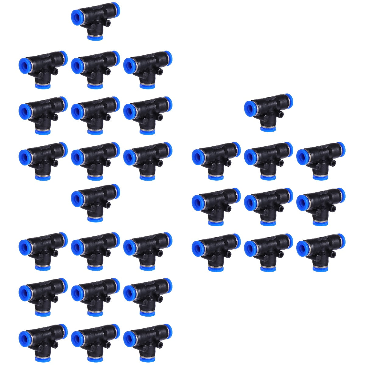 MLINS 30 Pcs Three Way Quick Connector Fitting Plastic Butt Joints ...