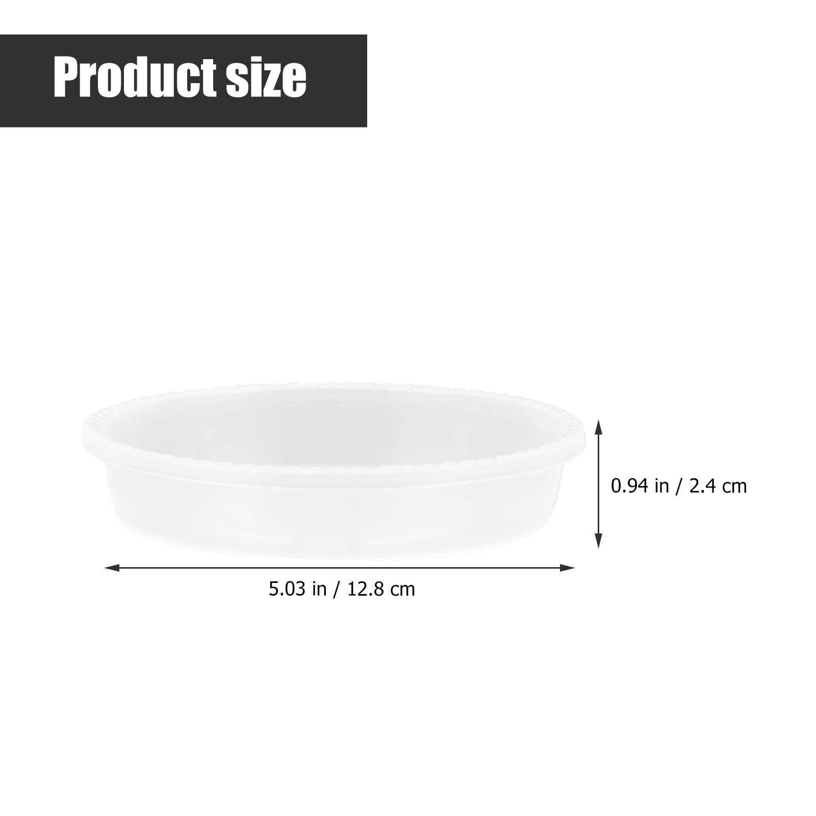 MLINS 30 Pcs Trays Plastic Drip Tray Water Holding Tray 12.8X12.8CM ...