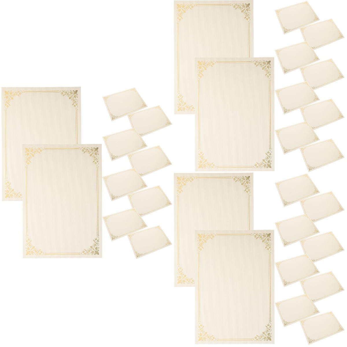 MLINS 30 Sheets of Blank Certificate Paper Certificate Inner Paper ...