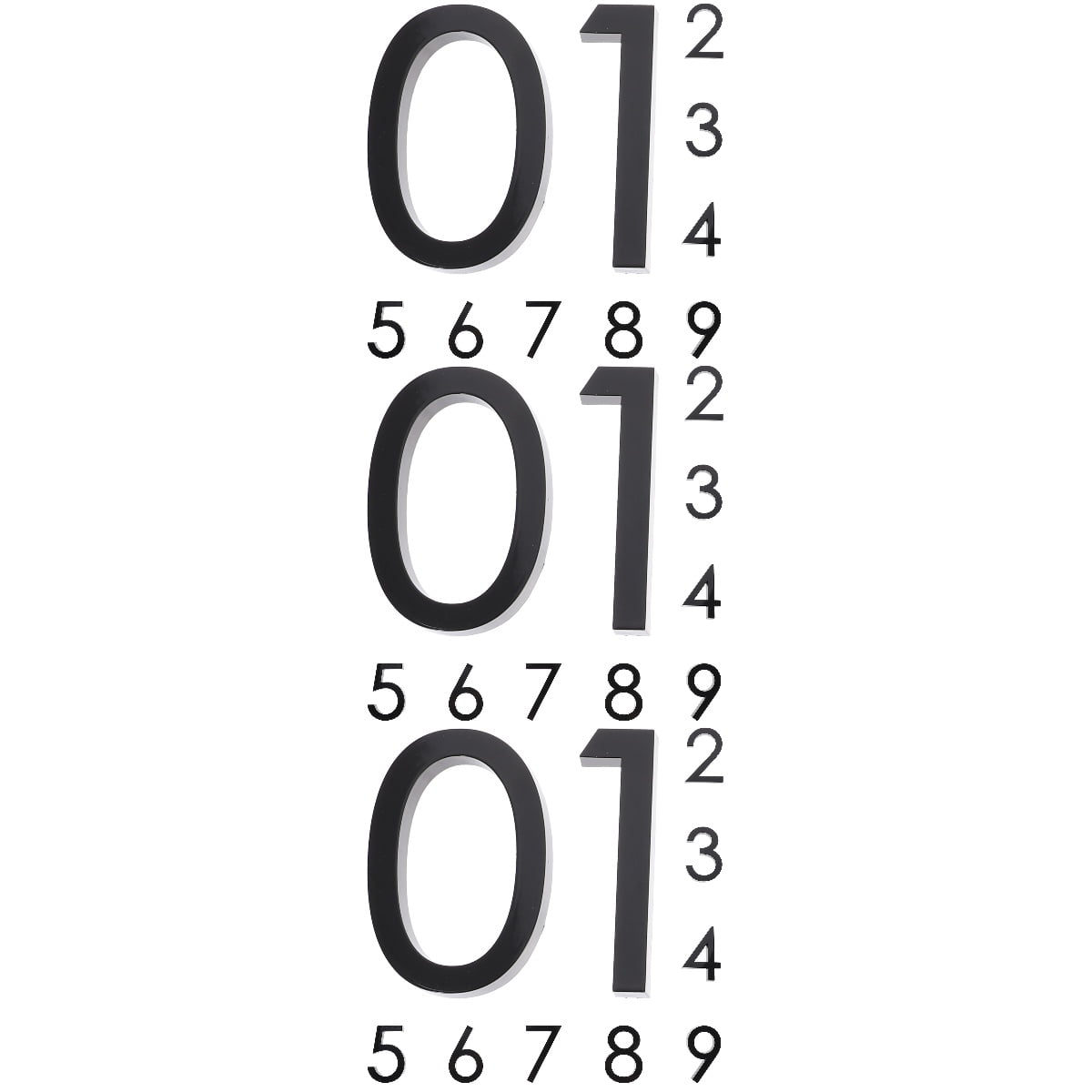 MLINS 30 pcs 3d Mailbox Numbers 0-9 Self-adhesive Address Numbers ...