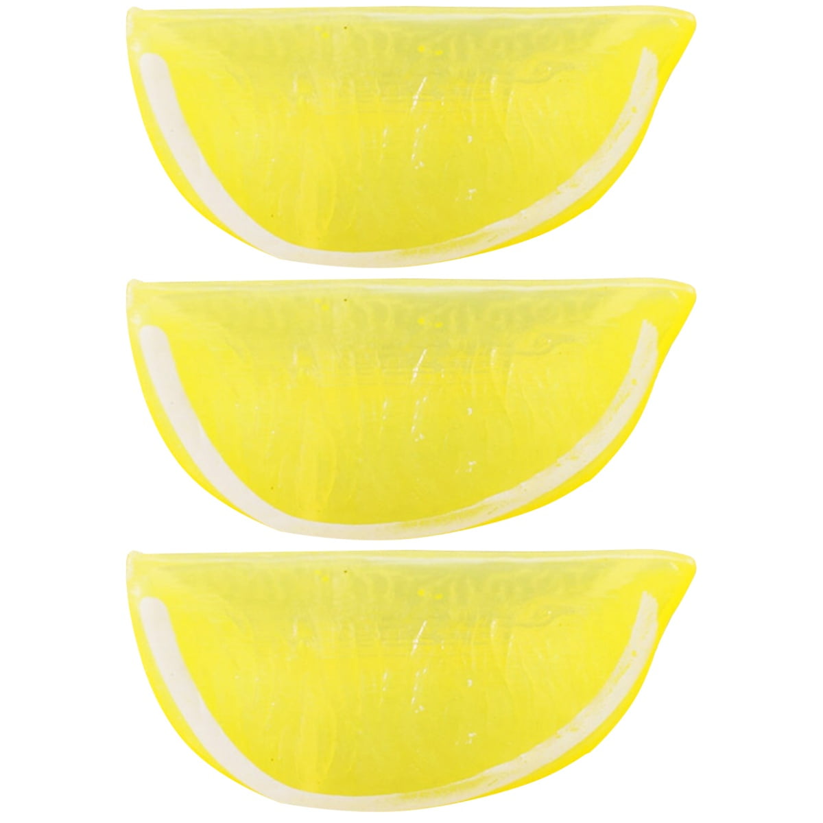 MLINS 30 pcs Artificial Fake Lemon Slice Plastic Simulation Food Model ...