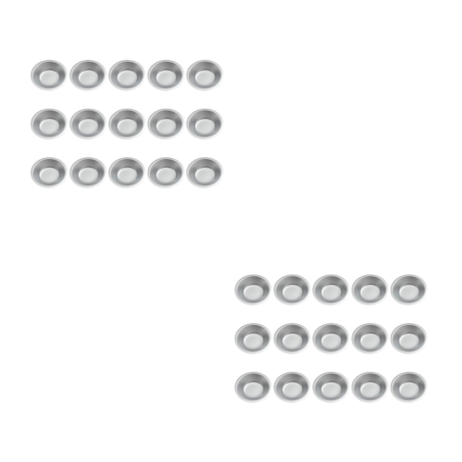 MLINS 30 pcs Artist Painting Cup Stainless Steel Color Mixing Tray Mix ...