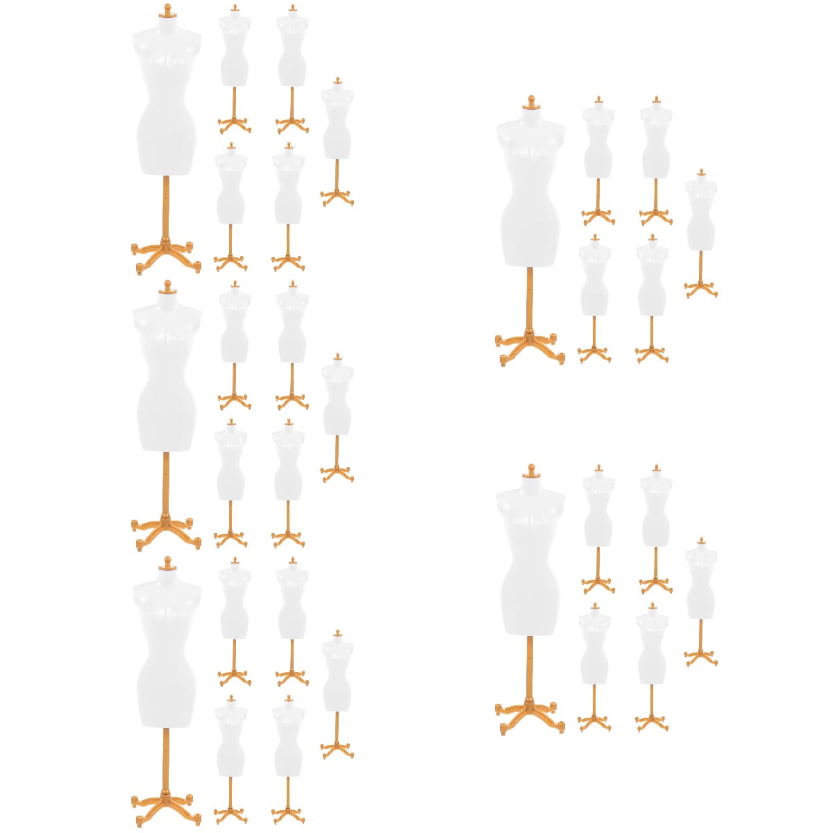 MLINS 30 pcs Doll Dress Form Clothes Gown Display Supports Small ...