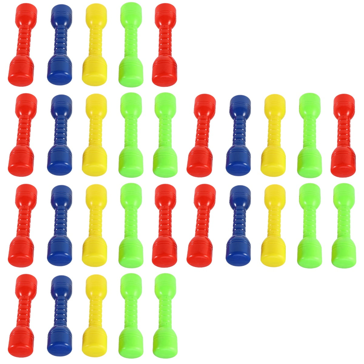 MLINS 30 pcs Ergonomic ABS Dumbbells Hand Bars Children Morning ...