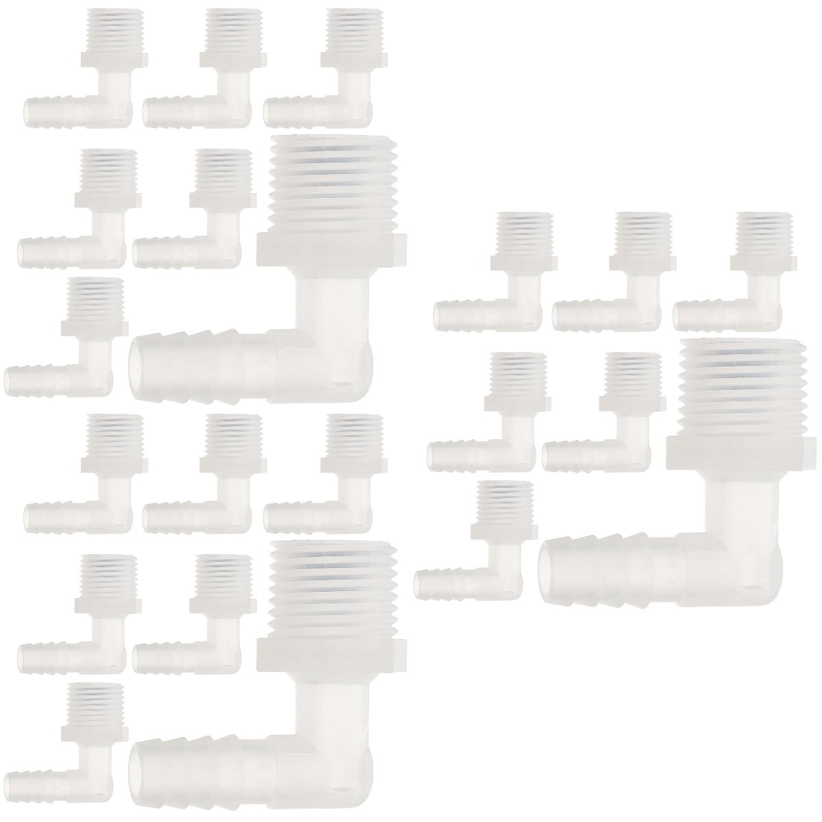 MLINS 30 pcs Hose Barb Fitting Elbow Hose Barb Joint Adapters for Gas ...