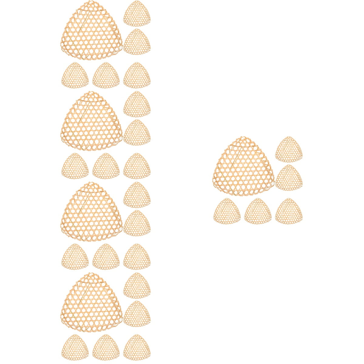 MLINS 30 pcs Kitchen Steaming Baskets Bamboo Weaving Food Basket ...