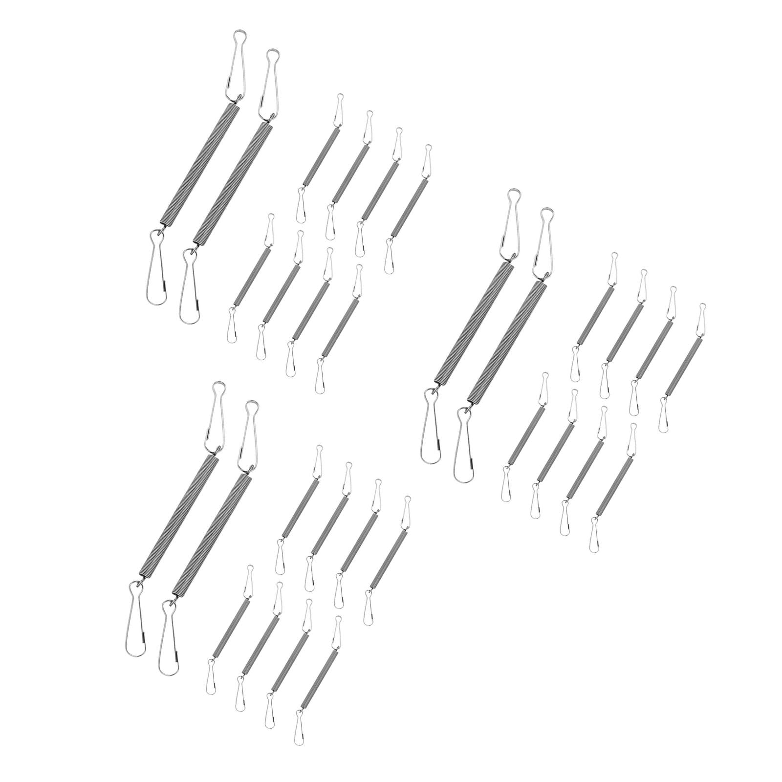 MLINS 30 pcs Metal Spring Hooks For Rabbit Cages Secure Clip For Small ...