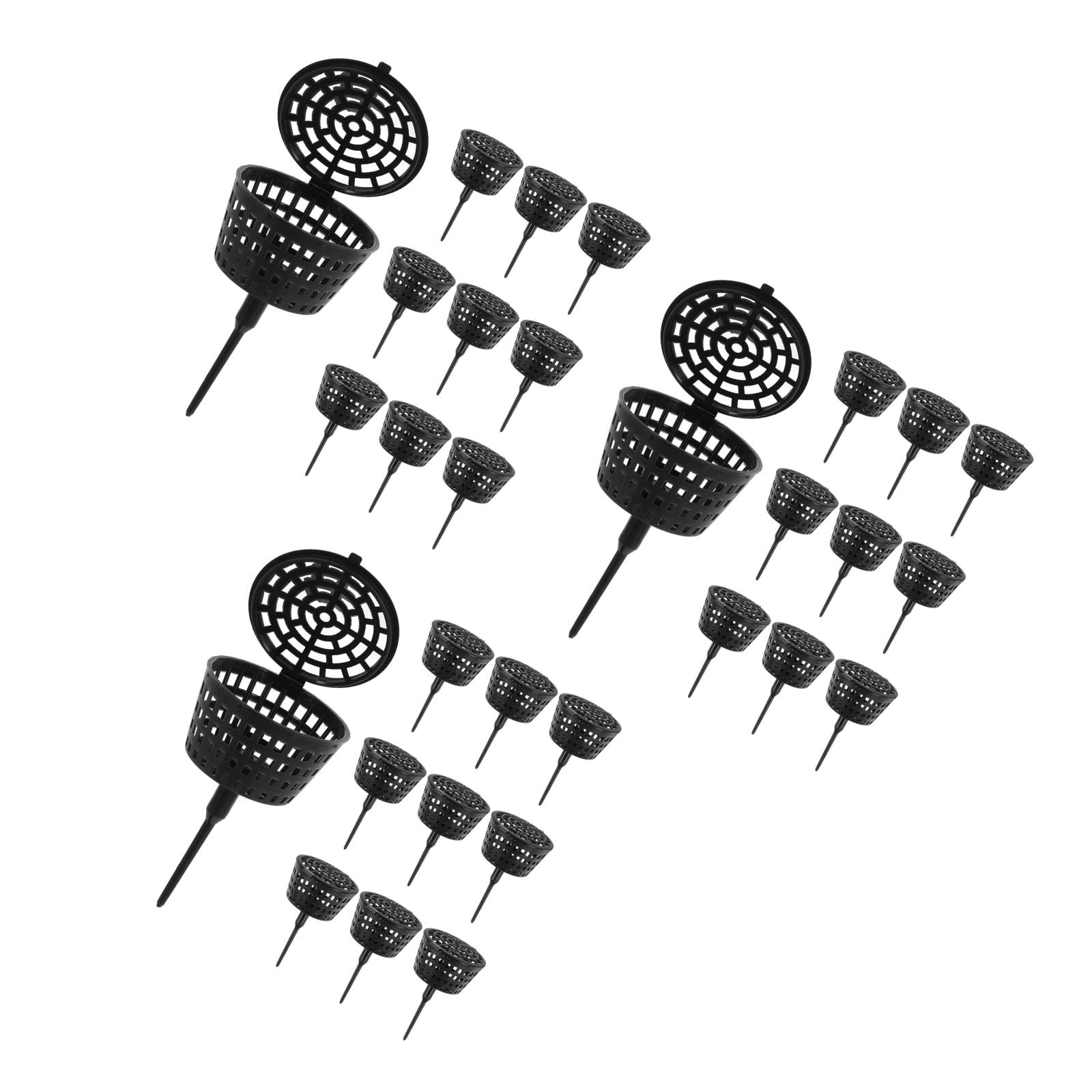 MLINS 30 pcs Plastic Fertilizer Basket Fertilizer Box With Lid Bonsai ...