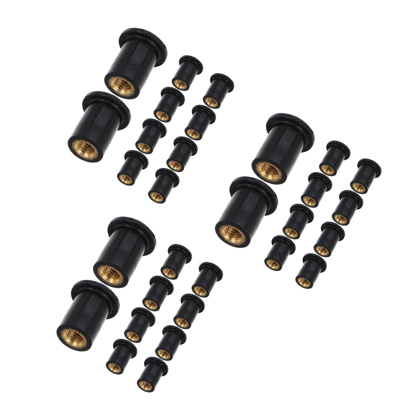 MLINS 30 pcs Small Plastic Well Nuts Brass Insert Expansion Nut For ...