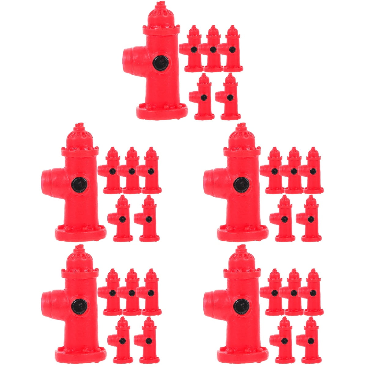 MLINS 30 pcs Traffic Road Fire Hydrant Models Imitated Street Traffic ...