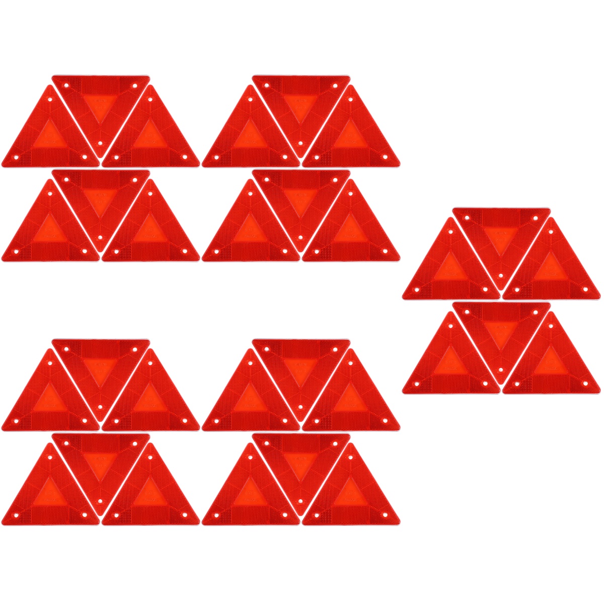 MLINS 30 pcs Vehicle Triangle Reflectors Safety Sign Slow Moving ...