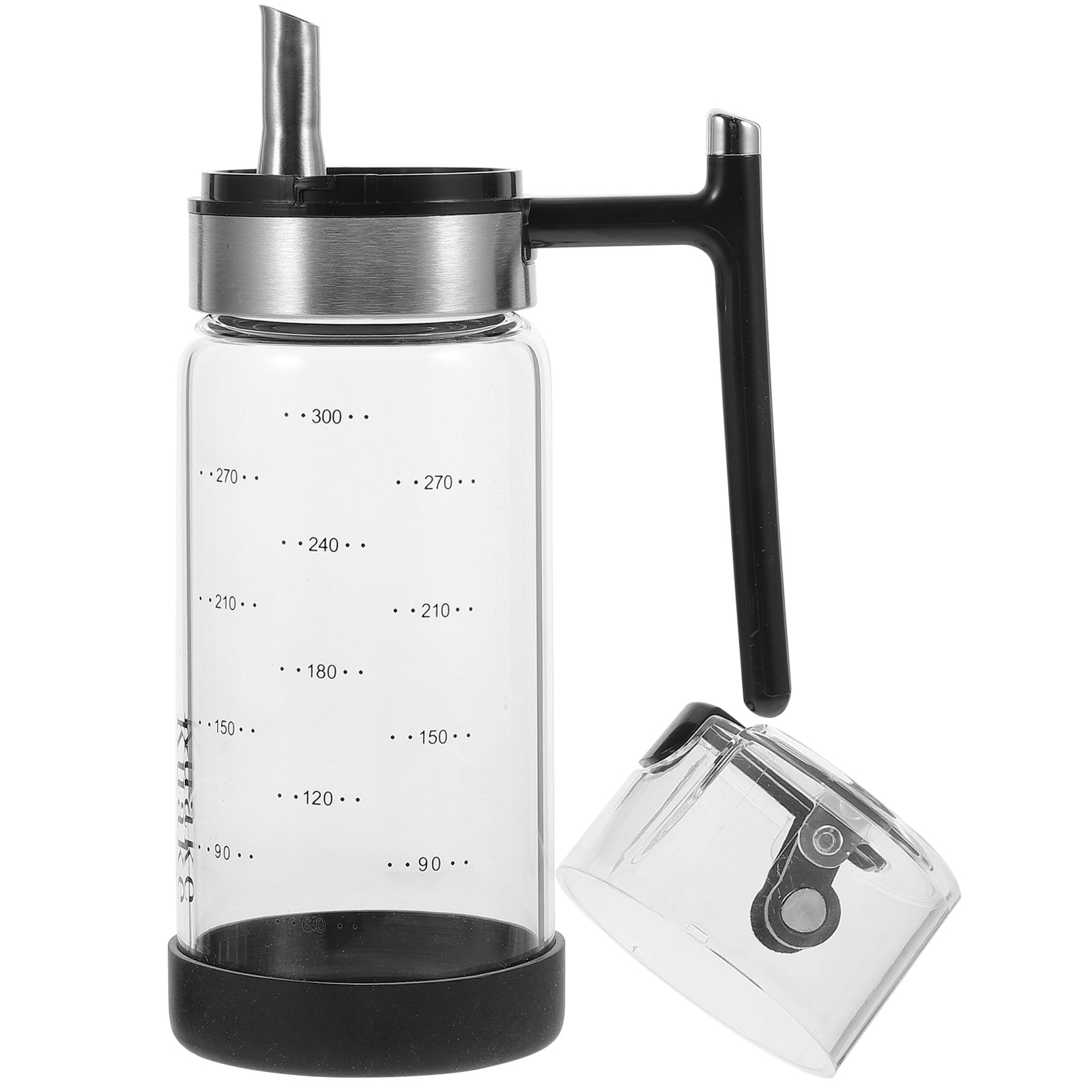 MLINS 300 Ml Anti-spill Oil Pot Nozzle Cooking Container with Strainer ...