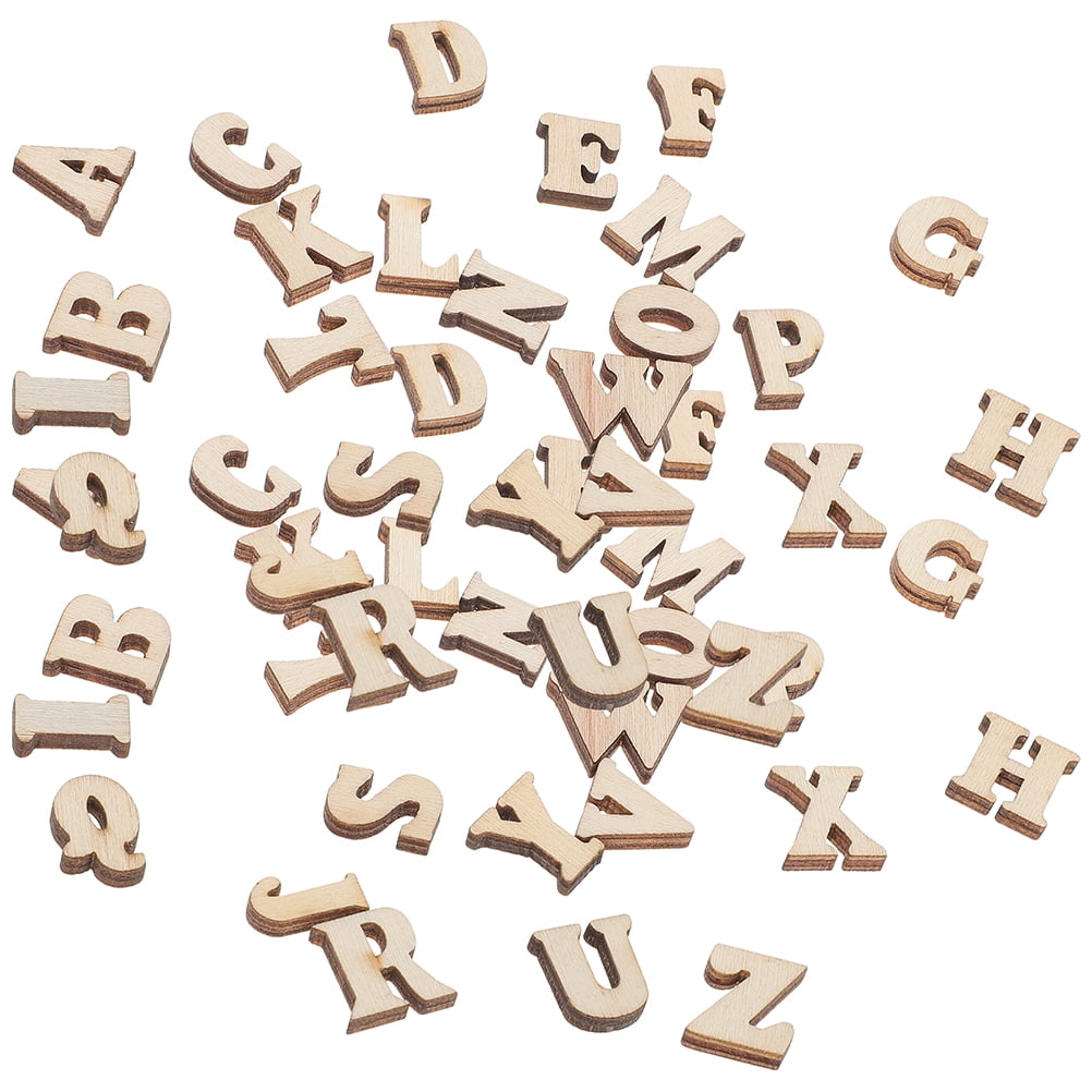 MLINS 300 Pcs Wooden Love for Crafts Big Letters Party Waterproof ...