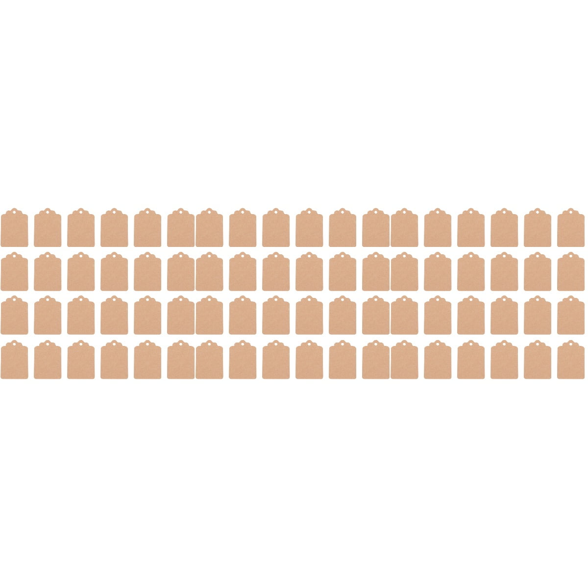 MLINS 3000 Pcs Plain Kraft Paper Tag Name Tag Price Tag Gift Tag for ...
