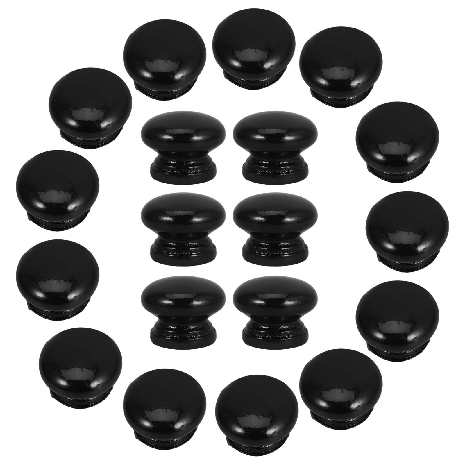 MLINS 30Pcs Mushroom Shape Cabinet Knobs Single Hole Wood Drawer Pulls ...