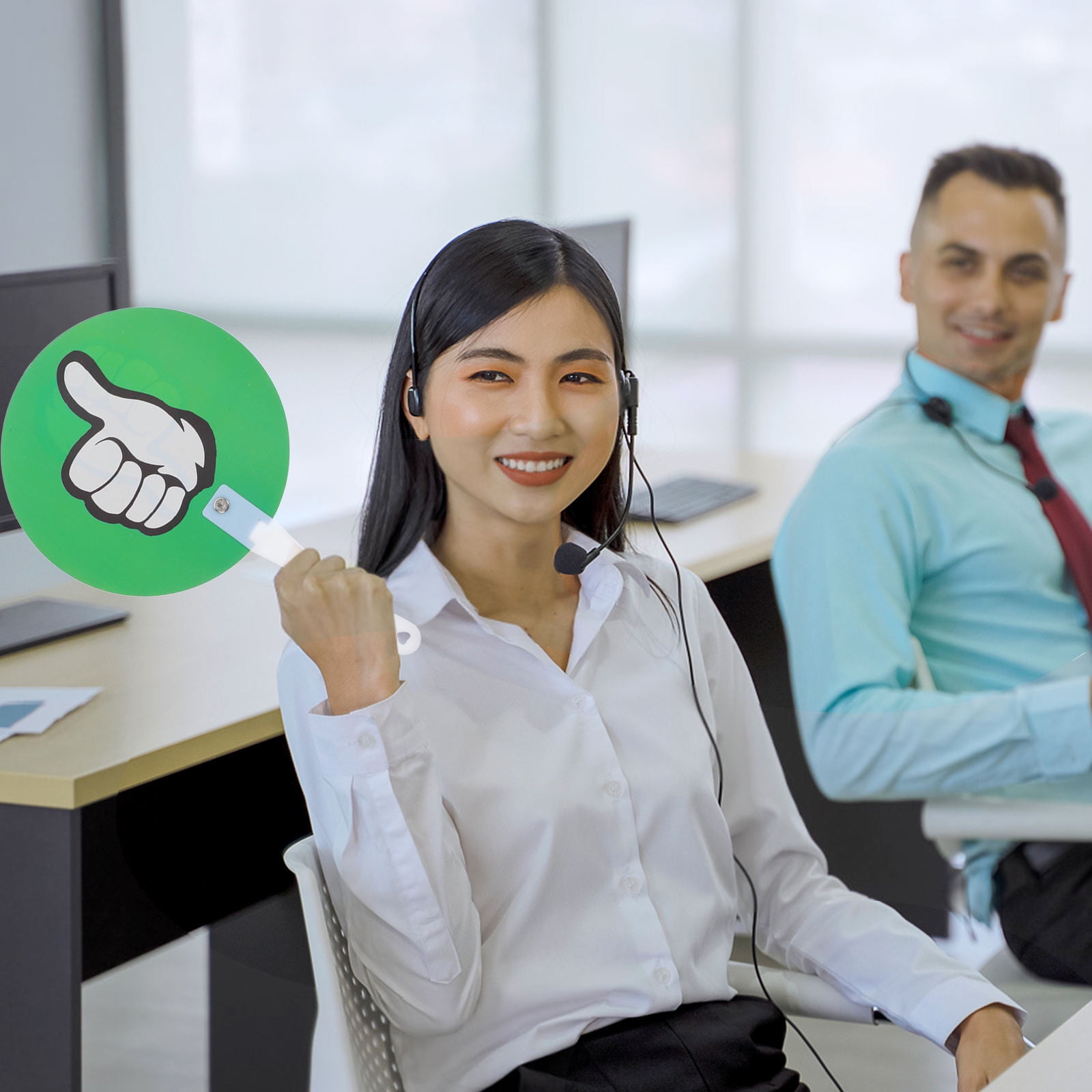 MLINS 30Pcs Reusable Voting Paddle Voting Board Classroom Judging Board ...