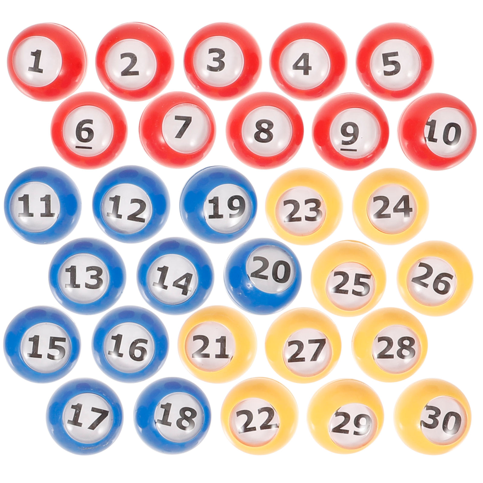 MLINS 30pcs Bingo Balls Lottery Balls Raffle Balls Raffle Multicolored ...